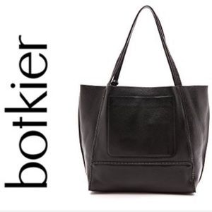 Botkier | Bags | Nwt Botkier Genuine Pebble Leather Soho Tote Black ...